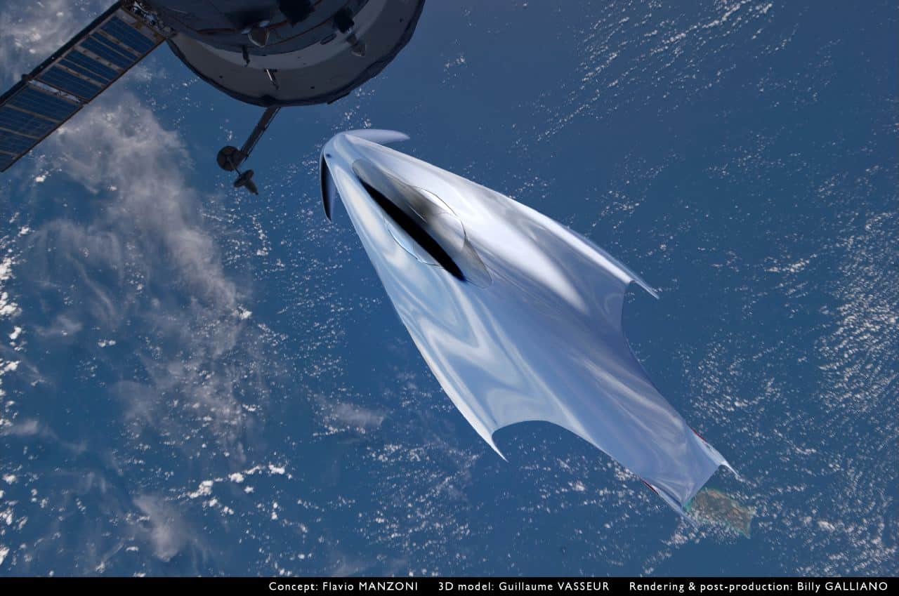 Ferrari Design Director Creates LaFerrari Spacecraft